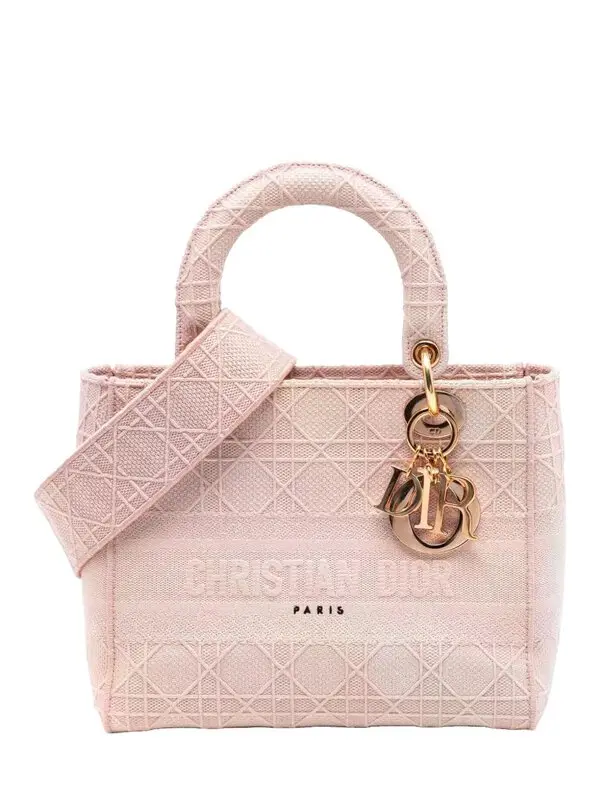 Dior 2020 Medium Lady D-lite Satchel - Pink