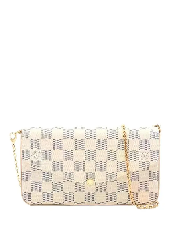 LOUIS VUITTON 2020 Elisie Damier Azur Crossbody Bag - White