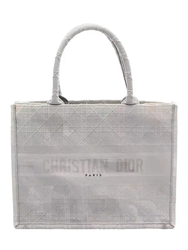 Dior 2000s Geometric-pattern Tote Bag - Grey