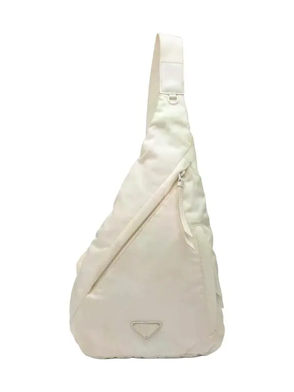 Prada 2013-2025 Re-nylon Sling Bag - White