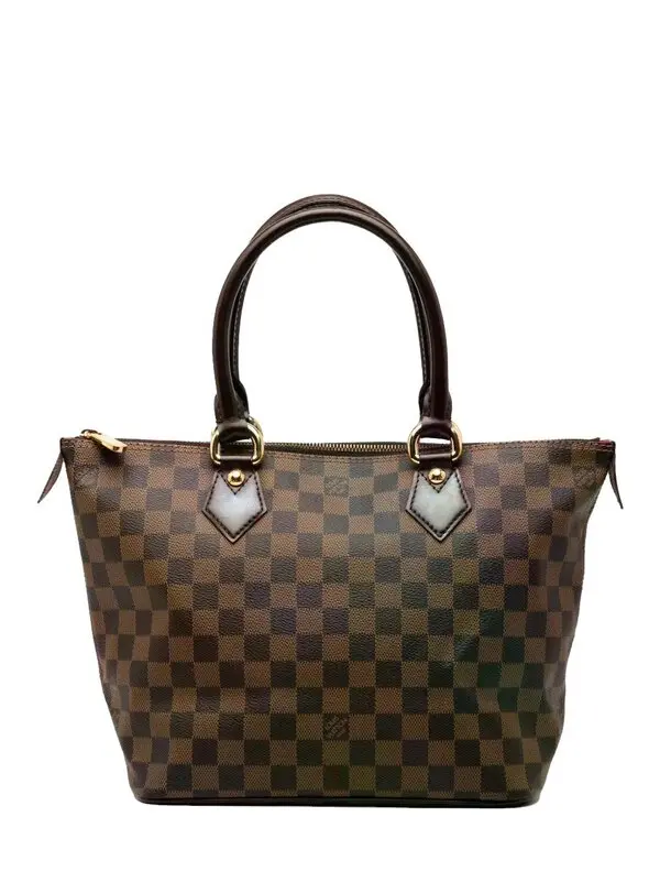 LOUIS VUITTON 2008 Damier Ebene Saleya Pm Handbag - Brown
