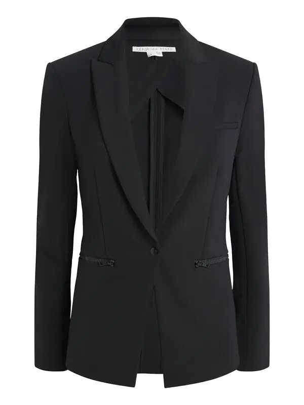 Veronica Beard Scuba Dickey Blazer - Black