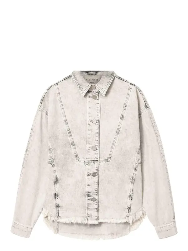 ALLSAINTS Denim Hettie Shacket - Grey