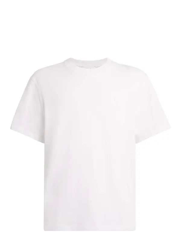 Ami Cotton Embroidered Logo T-shirt - White