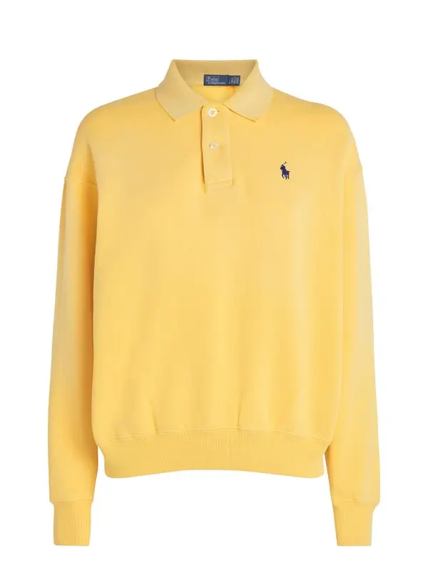 Polo Ralph Lauren Cotton-blend Polo Sweatshirt - Yellow