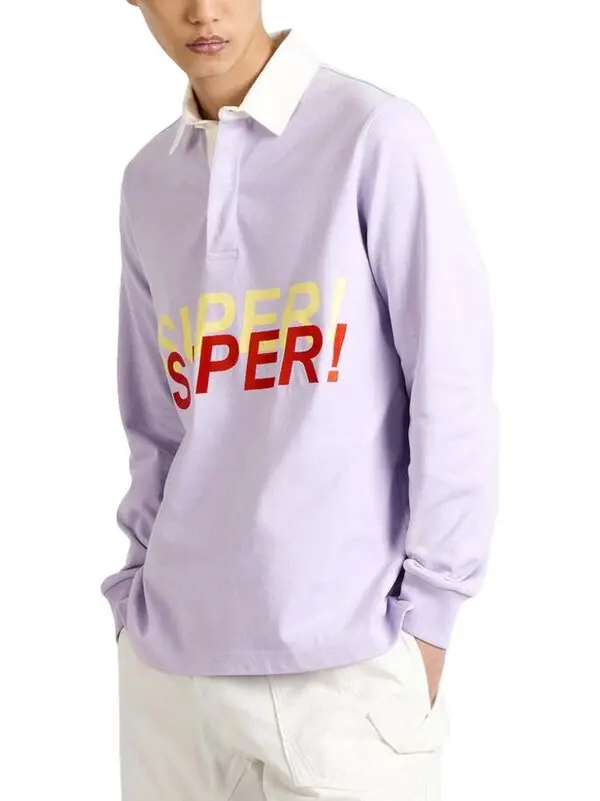 JW Anderson Lilac Super Super Polo Shirt - Purple