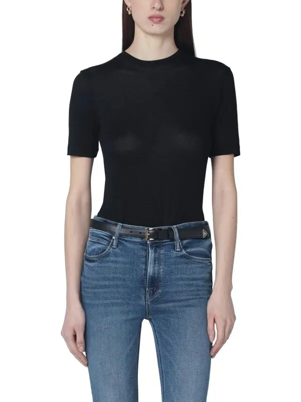 TOTEME Viscose Jersey T-shirt - Black