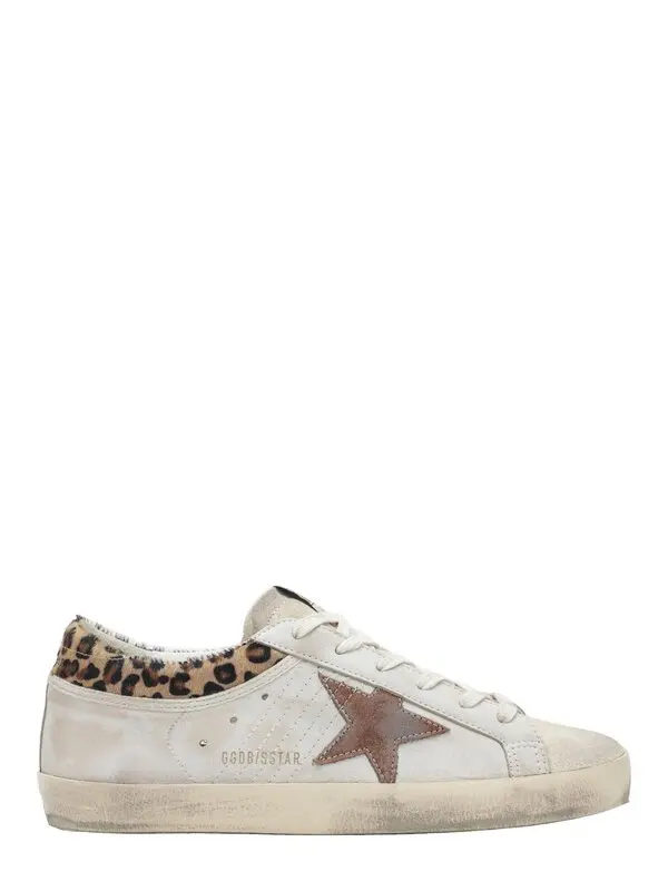 GOLDEN GOOSE Super-star Sneaker With Calf Hair Detail - Beige