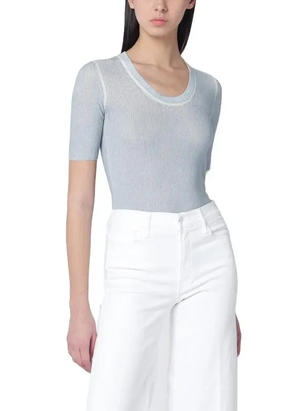 Chloé Wool-blend Knit Top - Blue