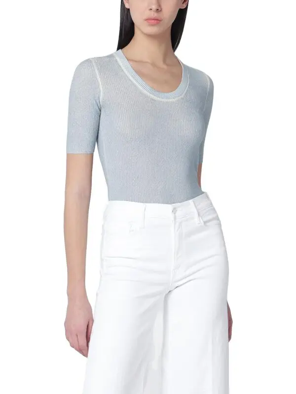 Chloé Wool-blend Knit Top - Blue