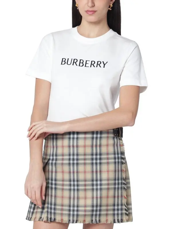 Burberry Logo Print T-shirt - White