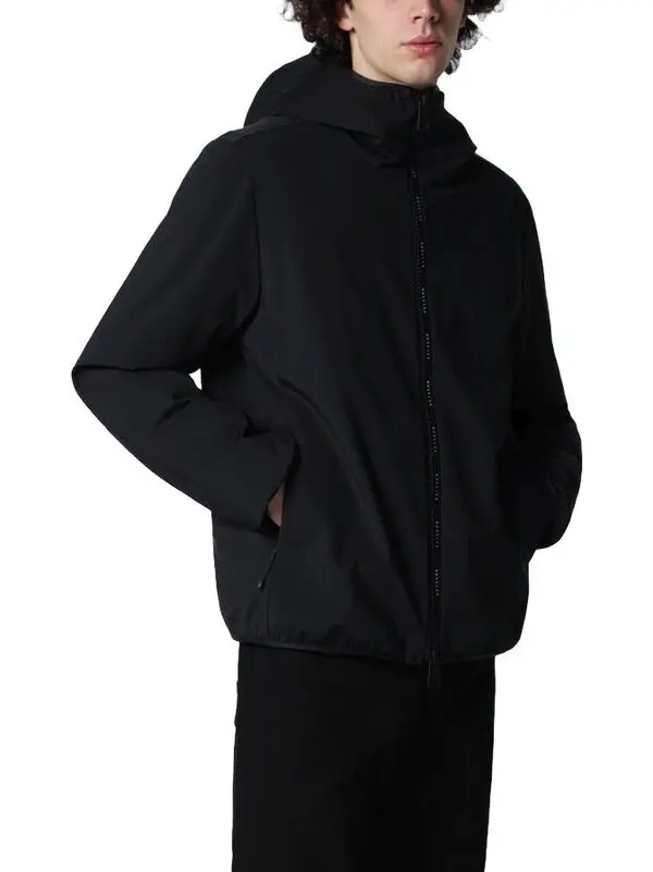 Moncler Batisse Short Padded Jacket With Hood - Black