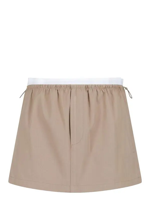 Alexander Wang Logo Skirt - Taupe