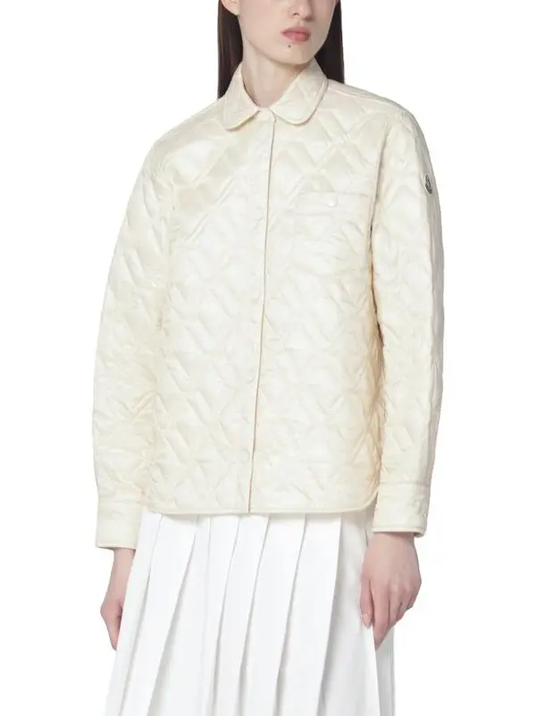 Moncler Quilted Shirt - White
