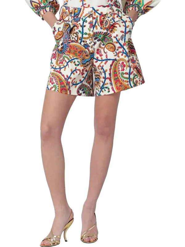 Etro Paisley Print Shorts - Multicolor