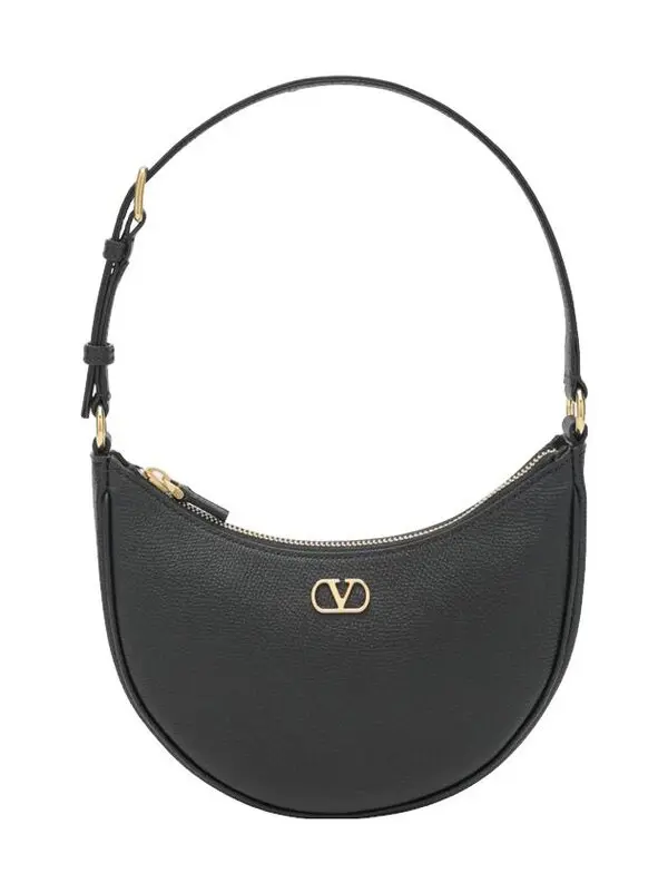 Valentino Garavani Vlogo Signature Mini Hobo Bag - Black