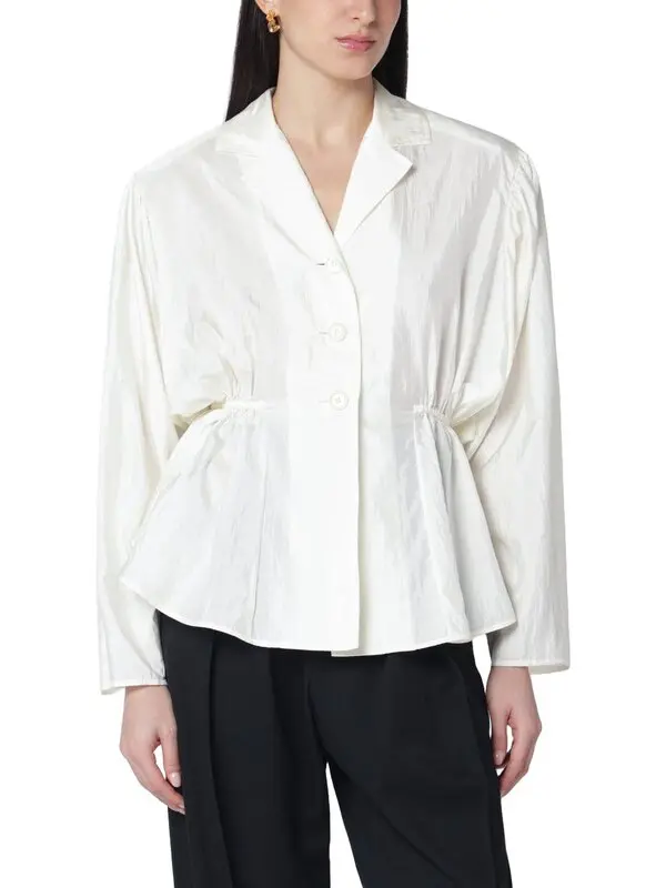 Chloé Silk-blend Blouse - Beige