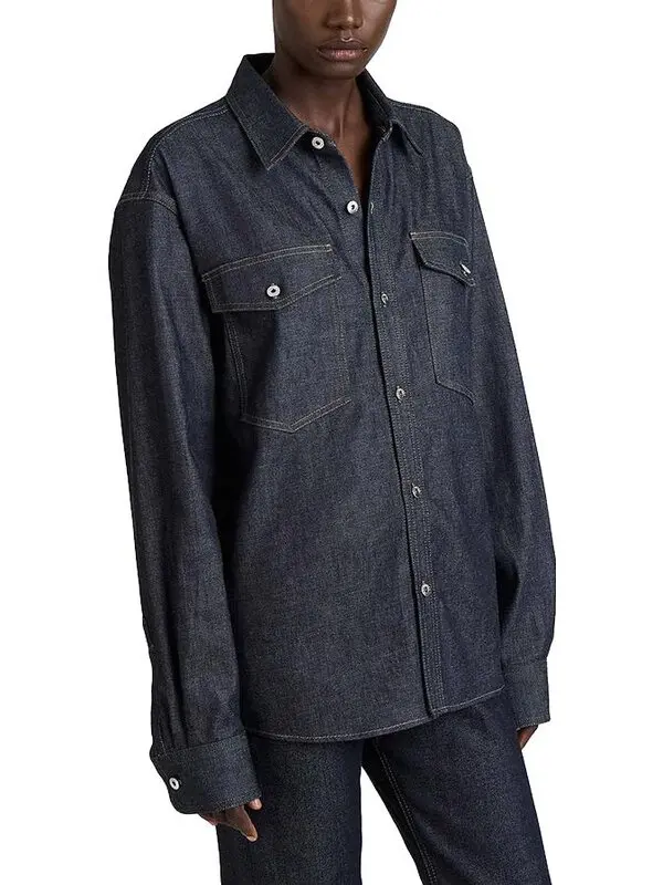JW Anderson Oversized Denim Shirt - Blue