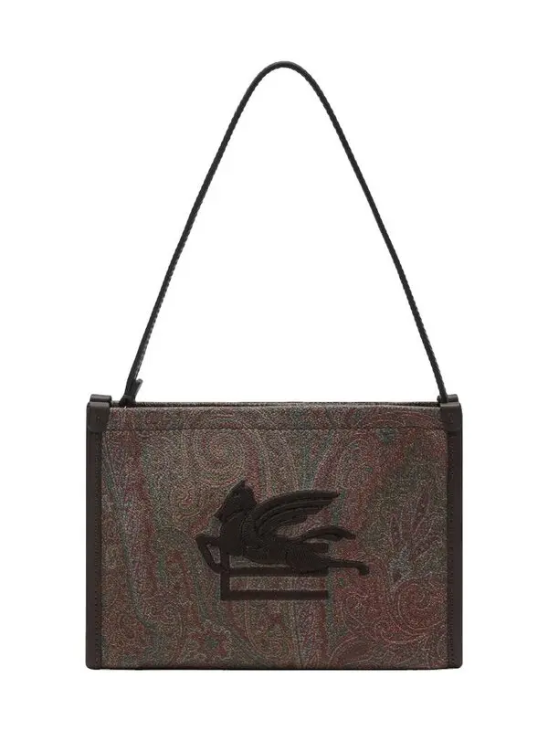 Etro Arnica Pouch With Pegasus - Brown