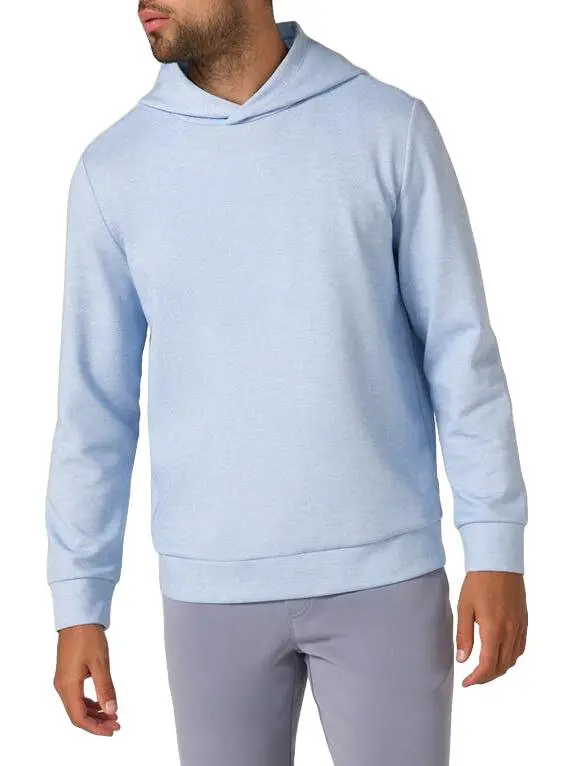 7 Diamonds Roarke Herringbone Hoodie - Light Blue