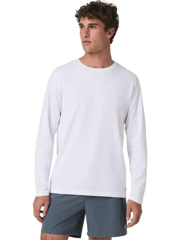 Vuori Long Sleeve Tuvalu Tee - White