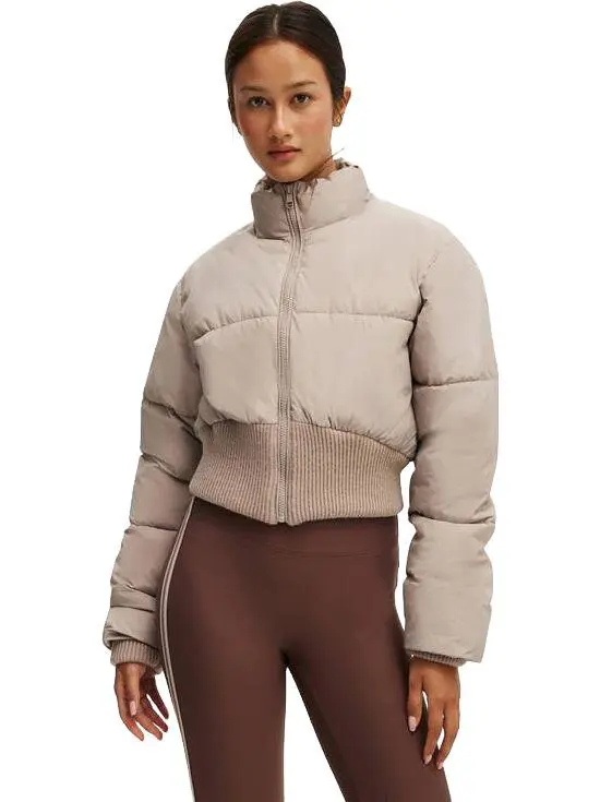Cotton:on Active The Mother Puffer Contour Jacket - Allspice
