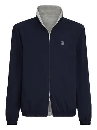 Brunello Cucinelli Nylon Reversible Jacket - Navy Blue