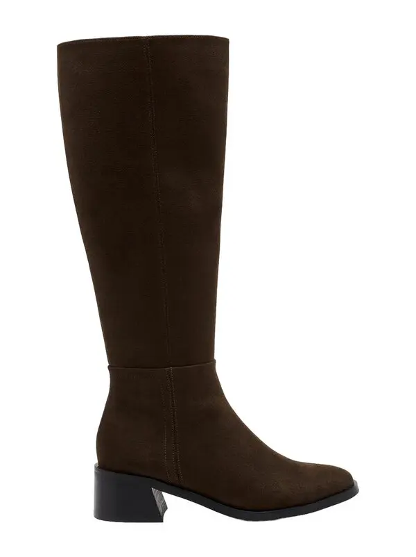 THERAPY AUSTRALIA Neva Knee-high Boot - Chocolate Faux Suede