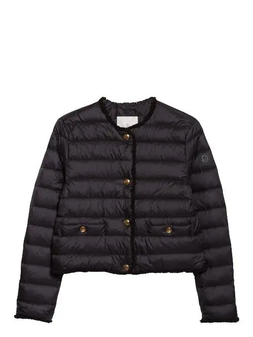 Moncler Fleurs Down Puffer Jacket - Black