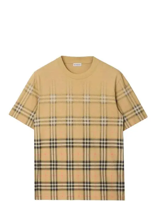Burberry Ryan Dégradé Check T-shirt - Sand Ip Check