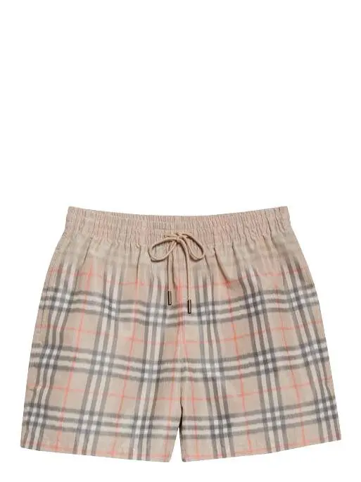 Burberry Check Swim Trunks - Sand Ip Check