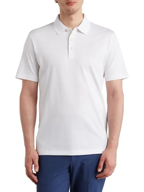 Theory Short Sleeve Polo - White