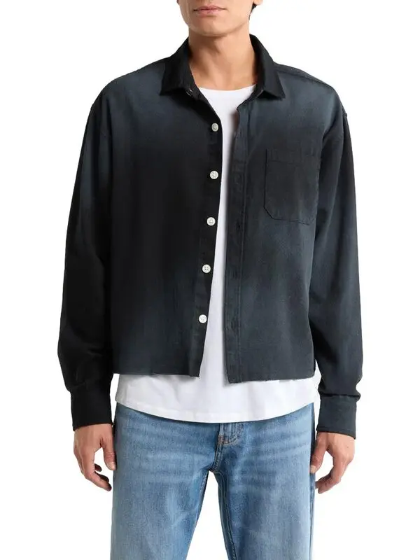 PACSUN Pike Work Button-up Shirt - Black