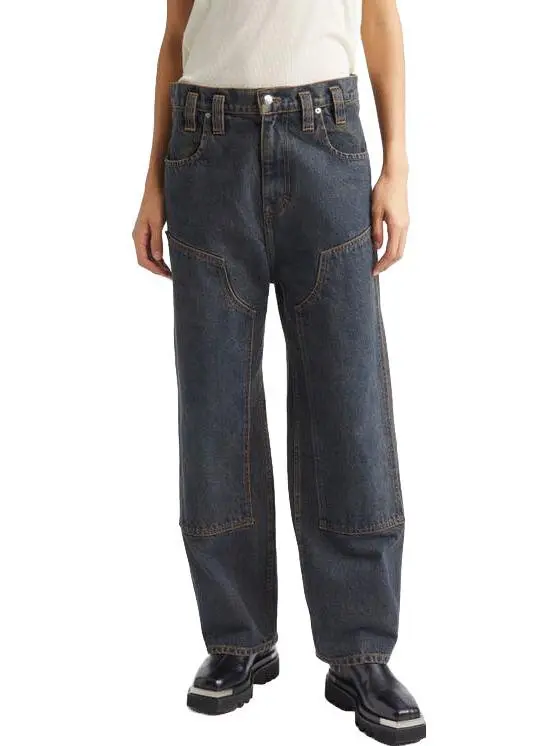 Eckhaus Latta Double Knee Baggy Jeans - Valencia