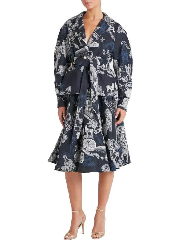 TEMPERLEY LONDON Anniversary Belted Jacket - Twilight