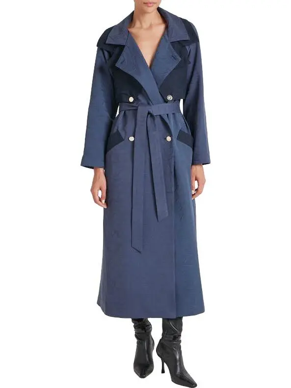 TEMPERLEY LONDON Victory Trench Coat - Sea Blue