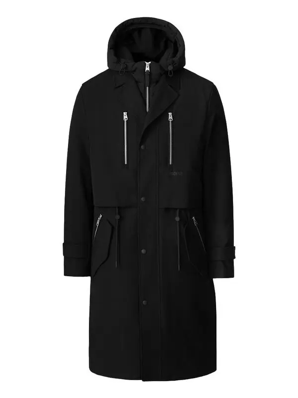 Mackage Sterling 2-in-1 Long Trench Coat - Black