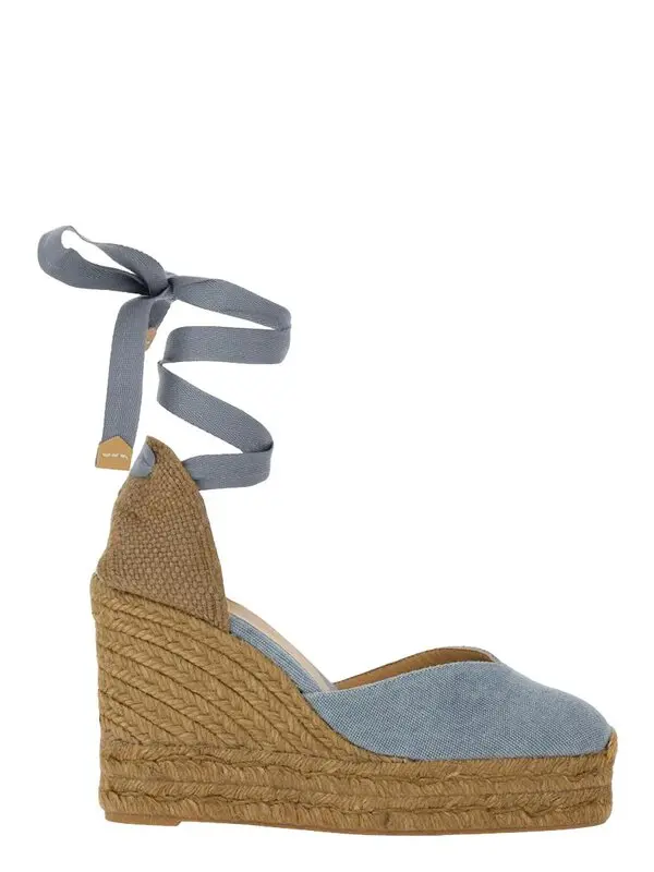 CastaÑer Chiara Wedges With Ankle Strap - Blue