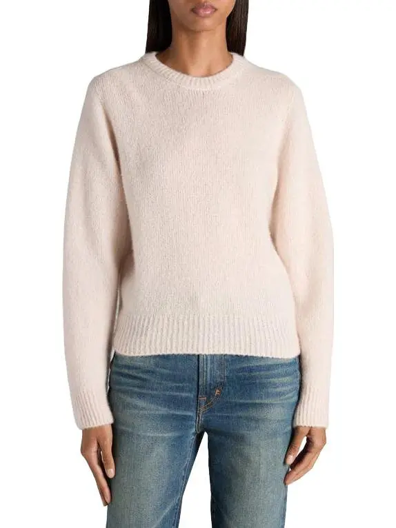 TOM FORD Cashmere & Silk Blend Crewneck Sweater - Pink Beige