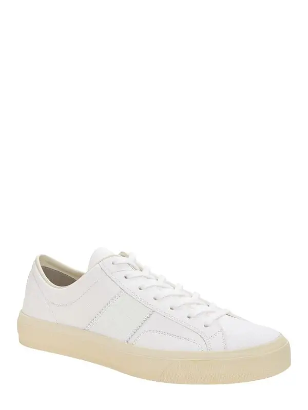 TOM FORD Cambridge Low Top Sneaker - Optical White/cream