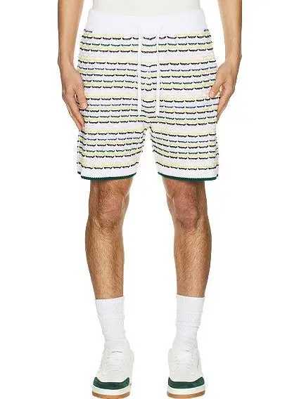 Casablanca Tuck Stitch Shorts - Multi