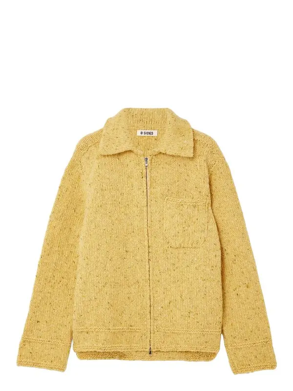 B Sides Wool-knitted Jacket - Yellow