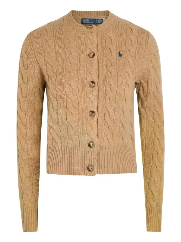 Polo Ralph Lauren Cable-knit Buttoned Cardigan - Neutrals