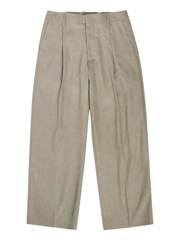 Nn07 Pleated Straight-leg Trousers - Neutrals