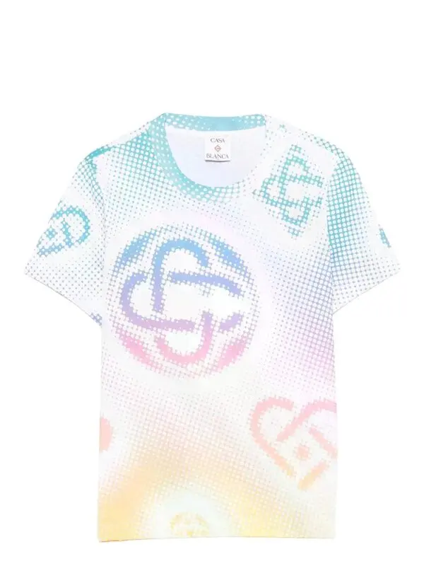 Casablanca Halftone Logo T-shirt - White