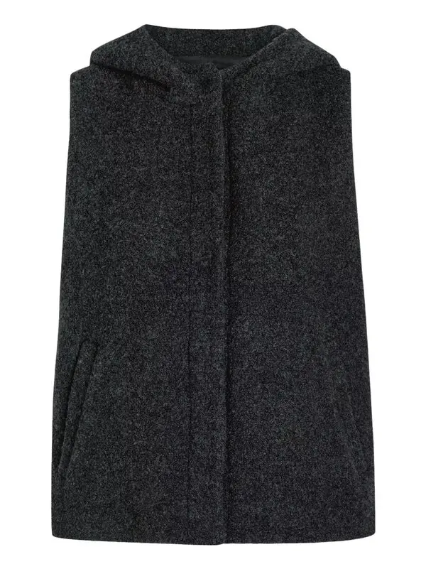 Eileen Fisher Hooded Gilet - Grey