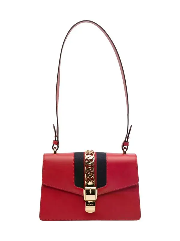 Gucci Small Sylvie Satchel - Red