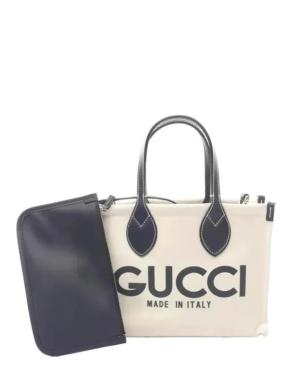 Gucci Print Canvas Tote Bag - Neutrals
