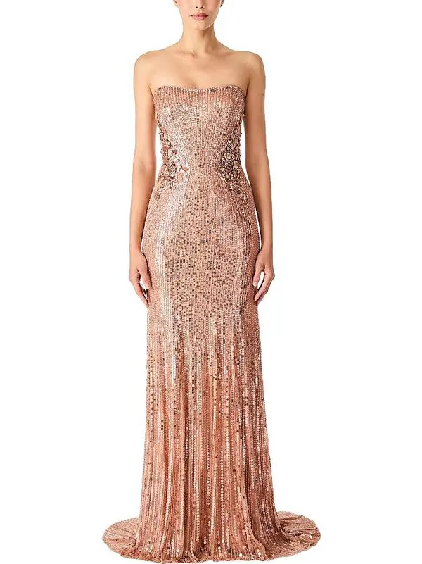 Jenny Packham Topaz Strapless Gown - Sable