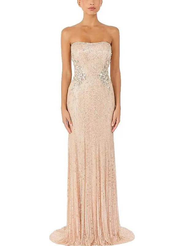 Jenny Packham Topaz Strapless Gown - Sugar